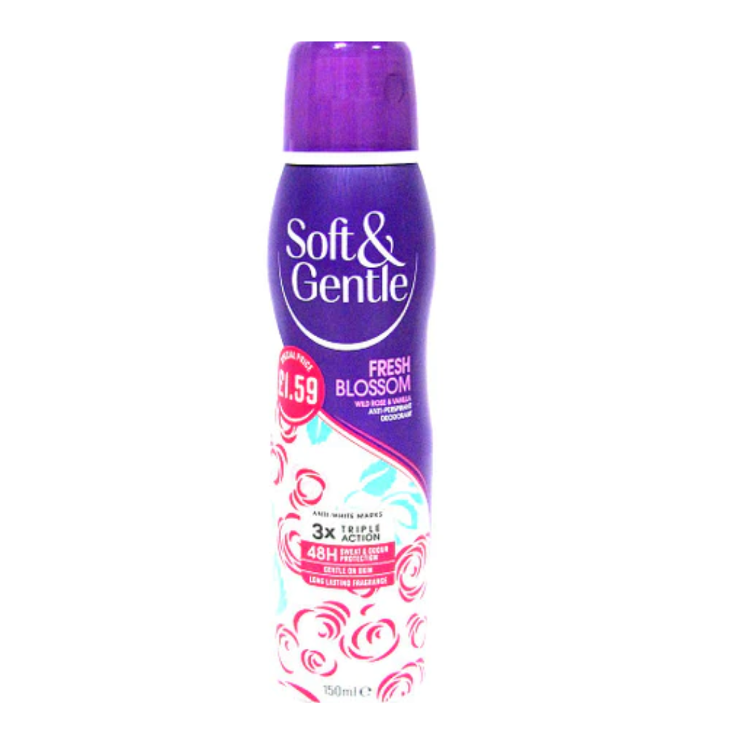 Soft & Gentle Fresh Blossom Anti-Perspirant Spray 150ml (A)